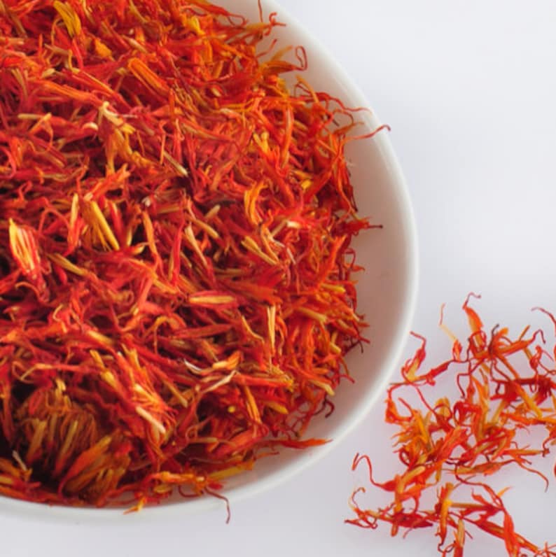 100 Capsules Safflower Petals Dried Herb Herbal Powder | Etsy