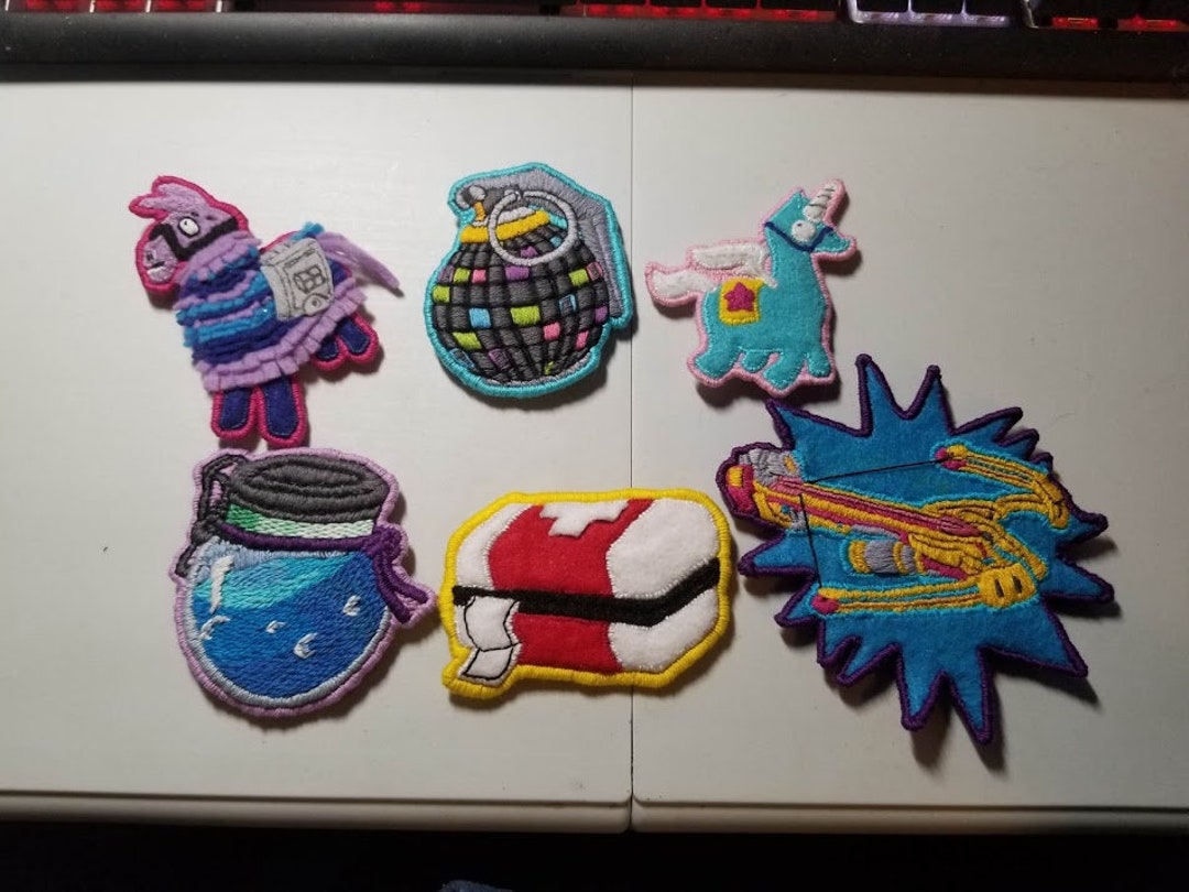 Hand Embroidered Game Themed Patches - Etsy