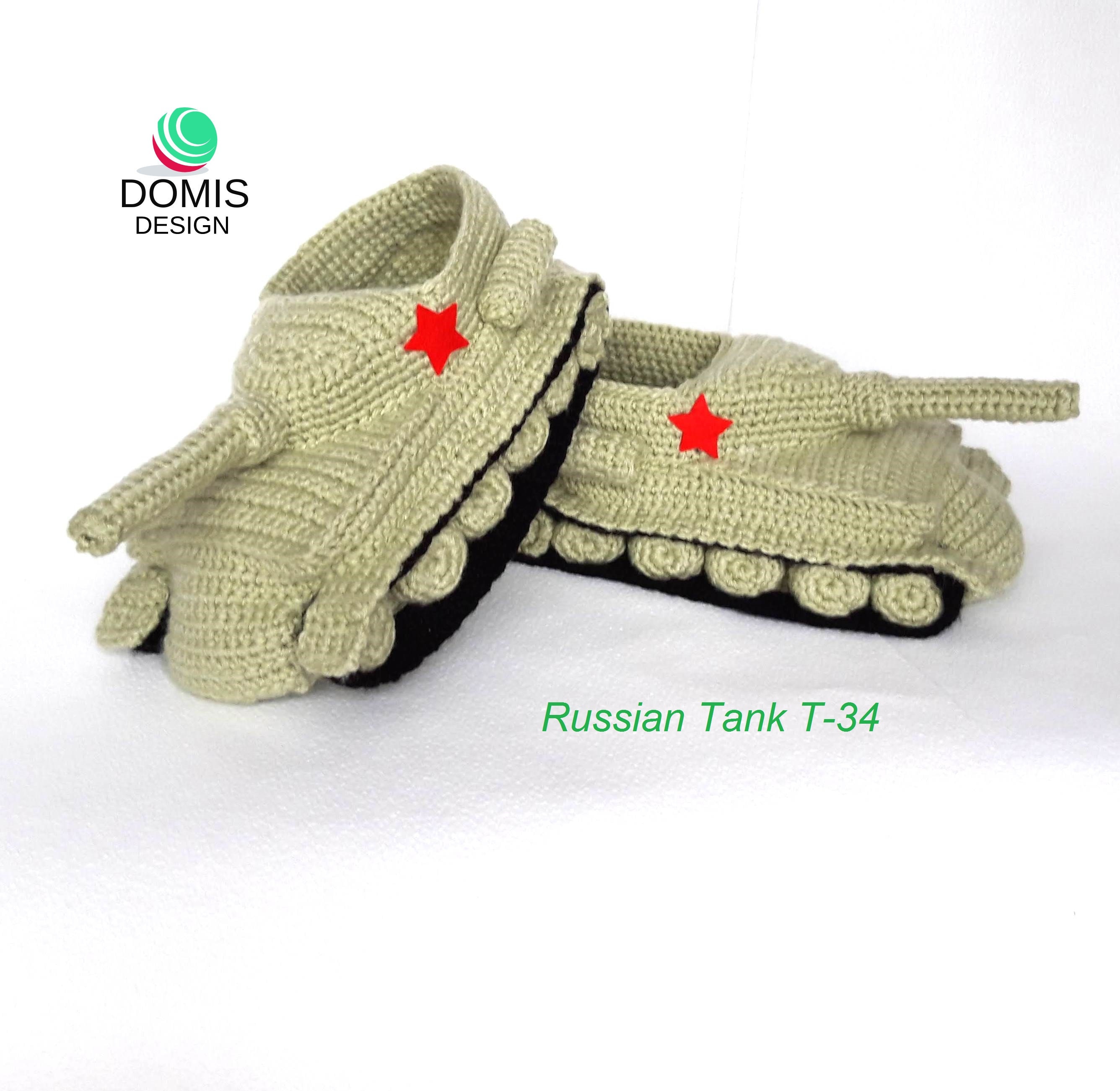 Tank Slippers T-34 Gift for Men Green Slippers Russian Tank - Etsy