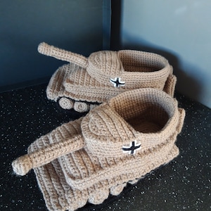 Tank Slippers / German Tank Tiger Slippers in Light Beige | Etsy