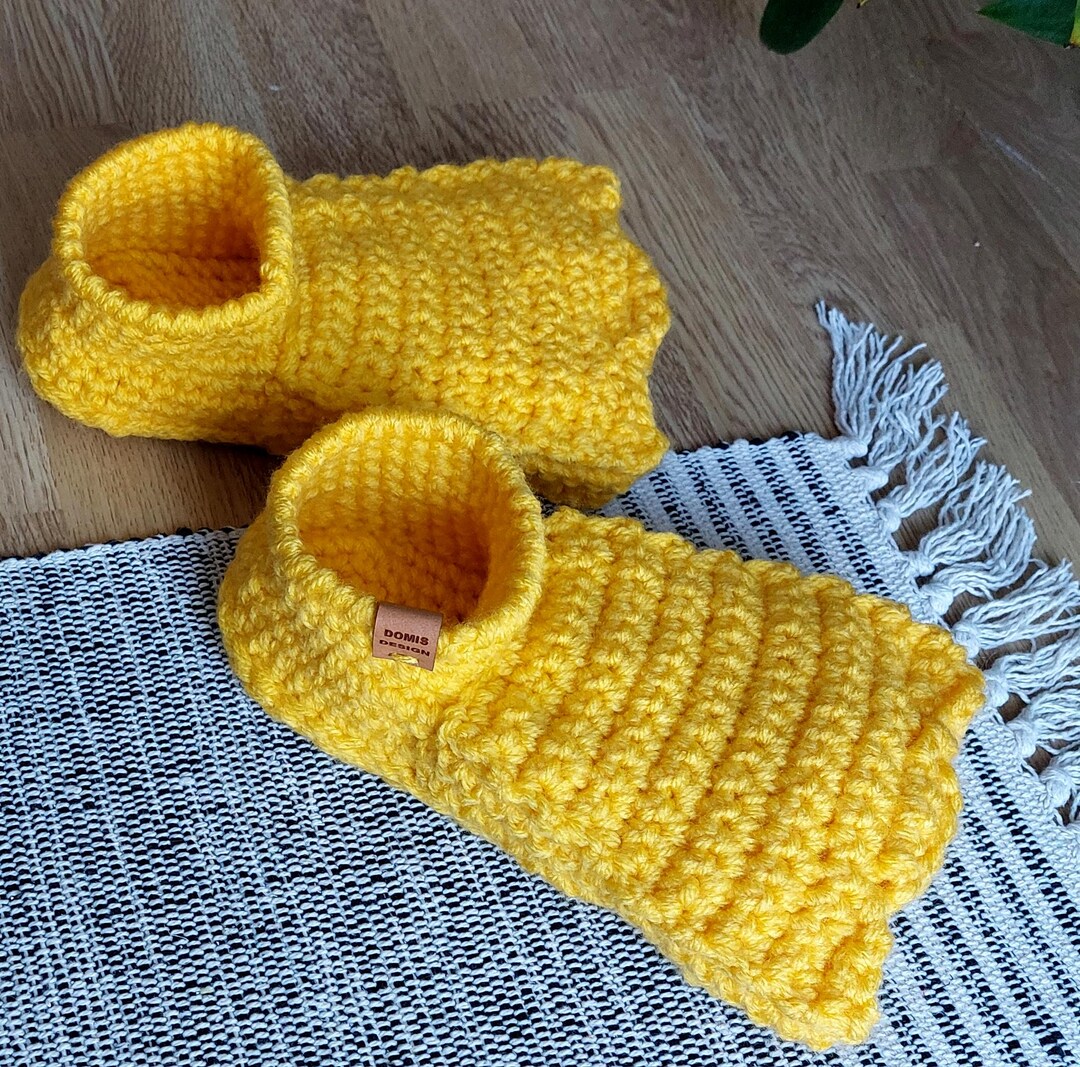 Duck Foot Slippers, Men's Slippers, Teen Slippers in Yellow, Gift for ...