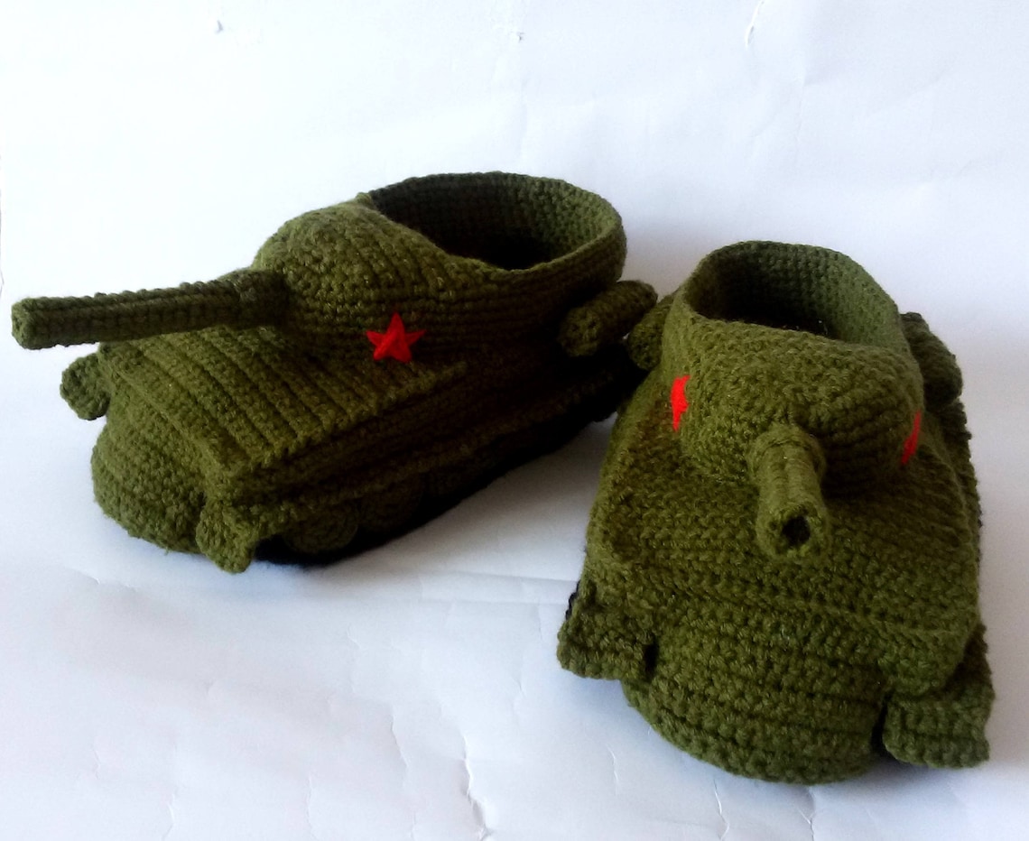 Tank Slippers T-34 Russian Tank Slippers Gift for Men - Etsy
