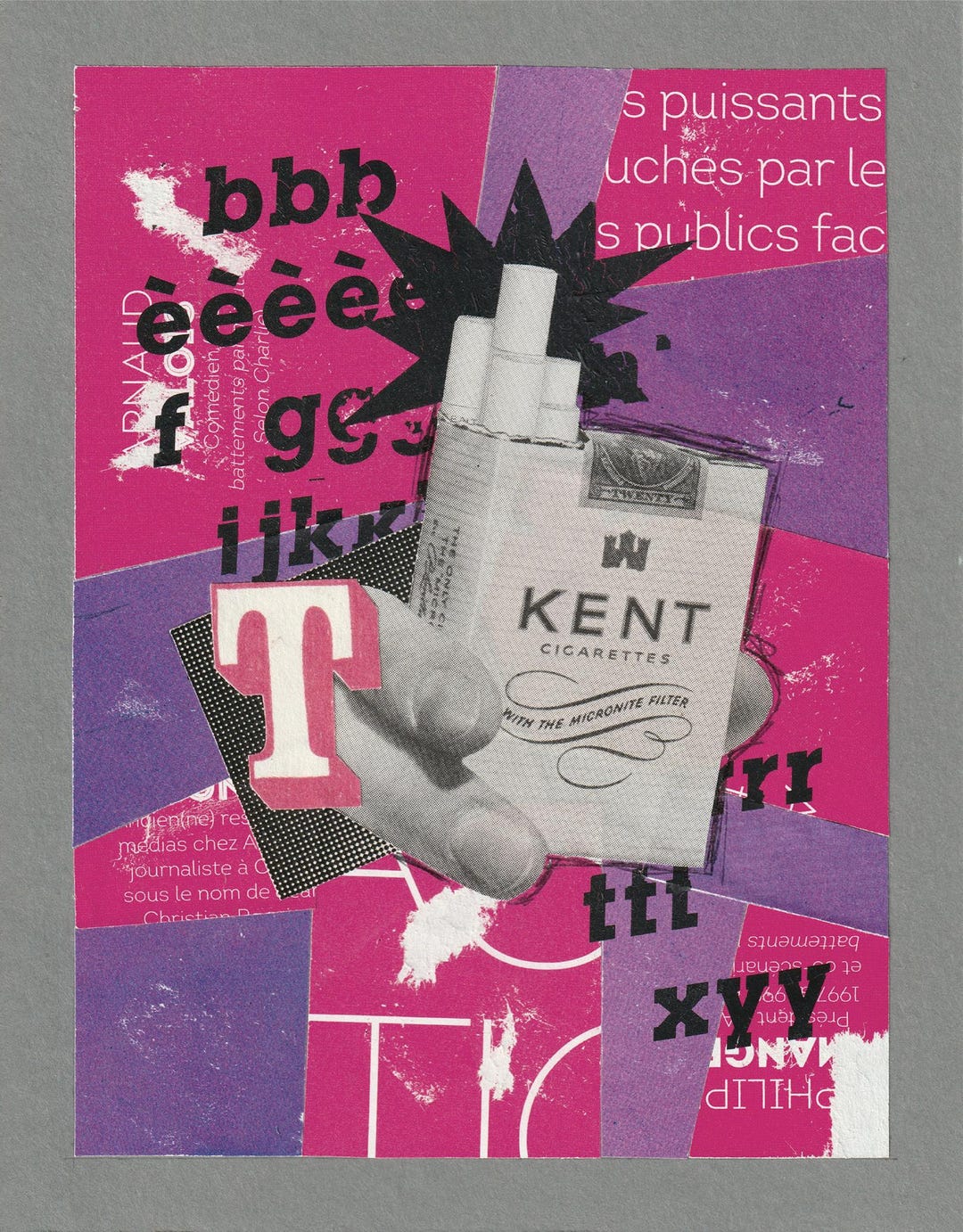 Cigarettes, Vintage Collage, Kent, Flashy Artwork - Etsy