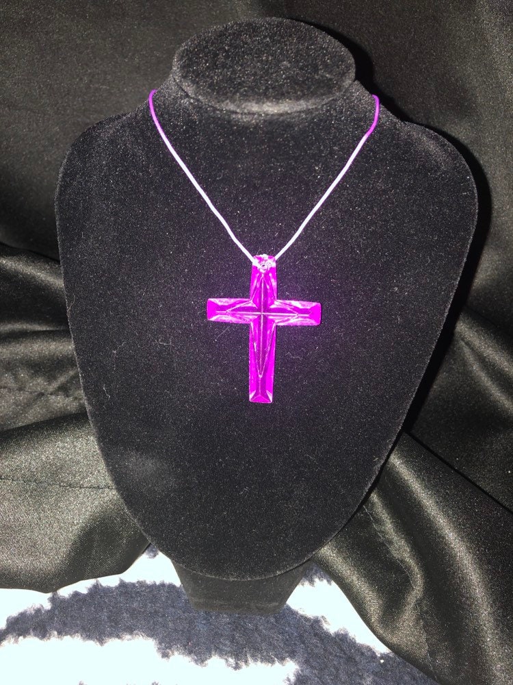 Plastic Cross Necklace - Etsy