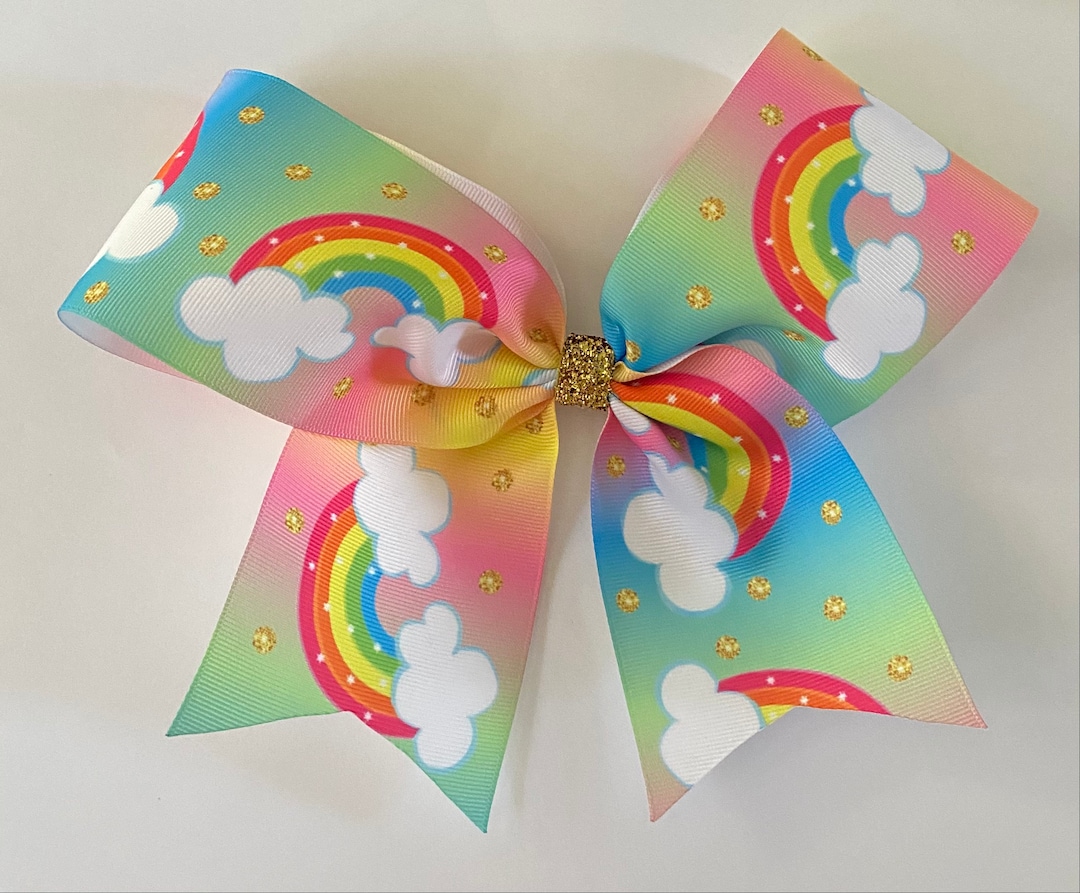 Jumbo Rainbow Bow Large Rainbow Bow Extra Large Rainbow Bow Jo Jo ...