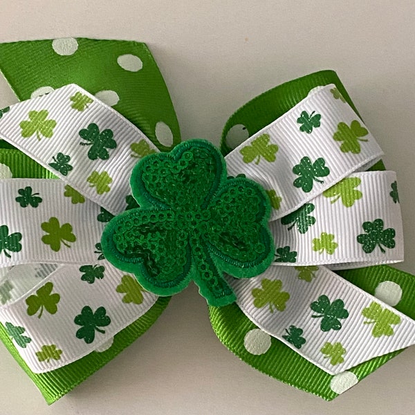 St Patricks Day Bow - Etsy