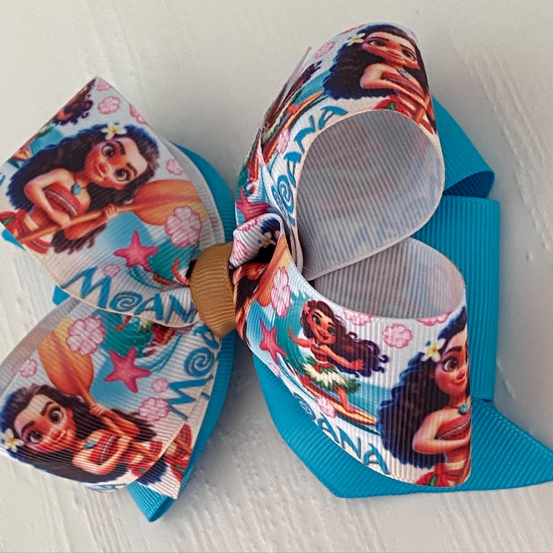 Moana Hair Bows Birthday - Etsy