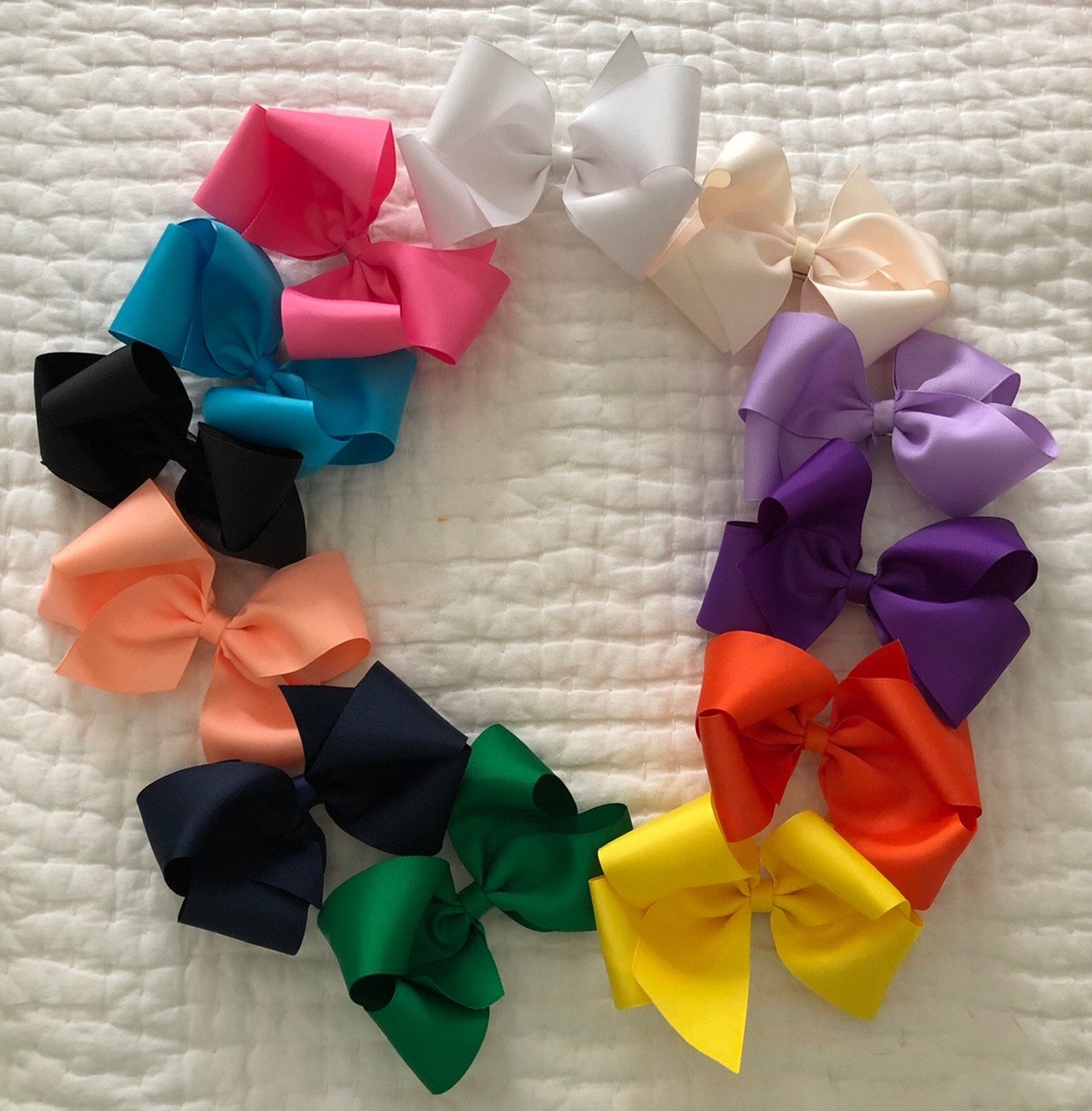 Classic Boutique Hair Bow in All Colors Four Inch and - Etsy