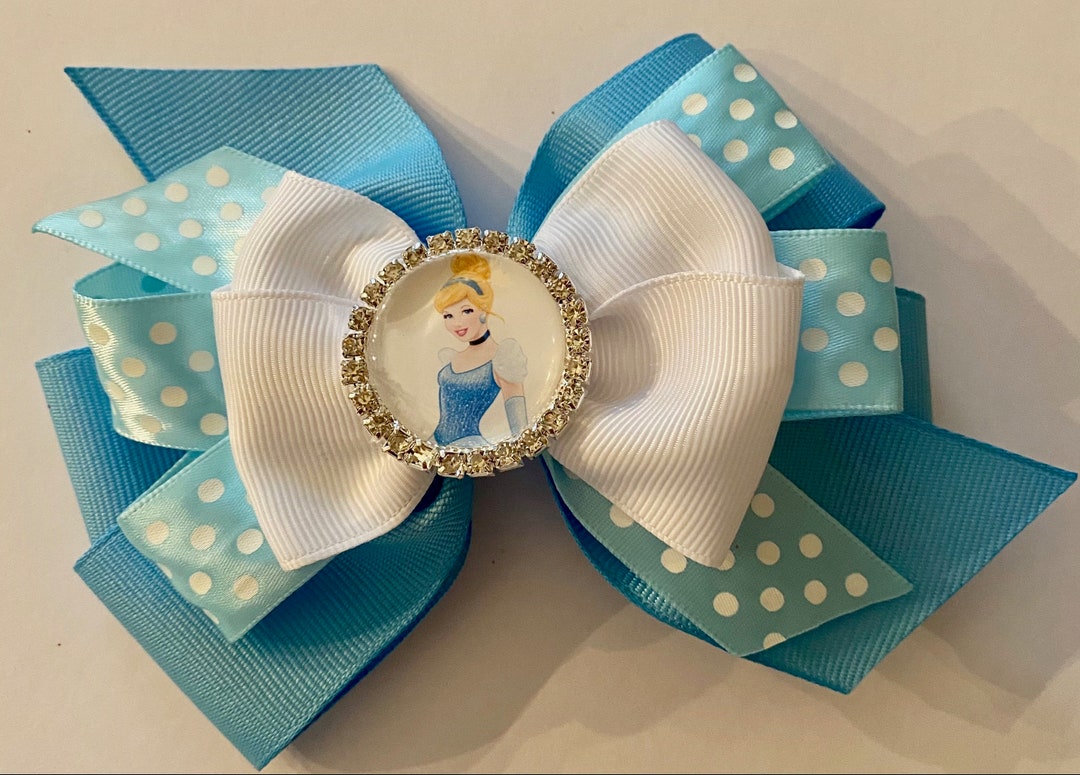 Cinderella Hair Bow Cinderella Bow Disney Bows Disney Princess Bows ...