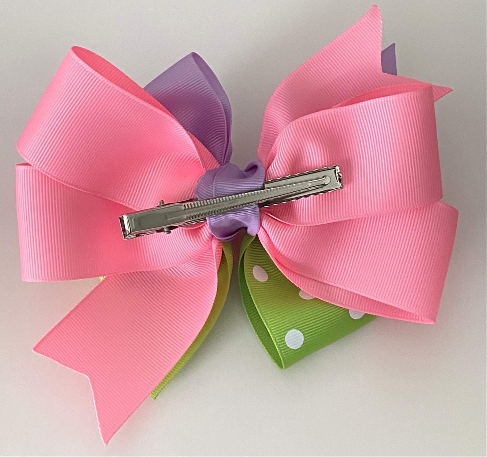 Pink Back to School Bow With Ruler Ribbon Lime Green and Pink School ...