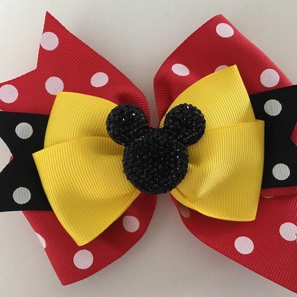 Minnie Mouse Hair Bow - Etsy