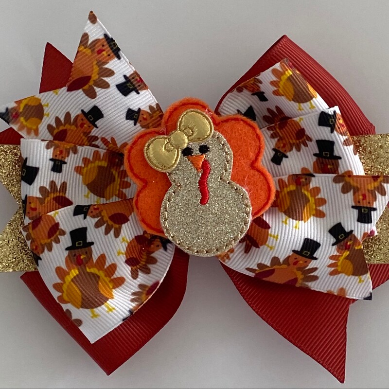 Thanksgiving Bow - Etsy