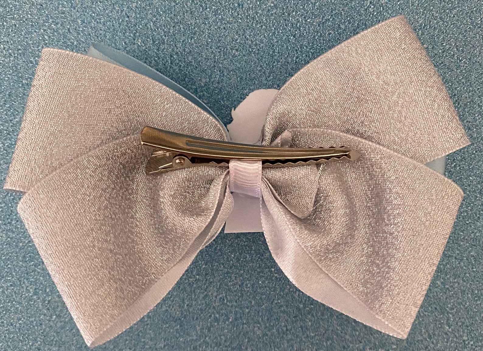 Frozen Hair Bow Elsa Hair Bow Frozen Bow With Sheer Snowflake Ribbon ...