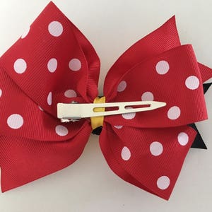 Minnie Mouse Hair Bow Mickey Mouse Bow Disney Minnie Bow Disney Mickey ...