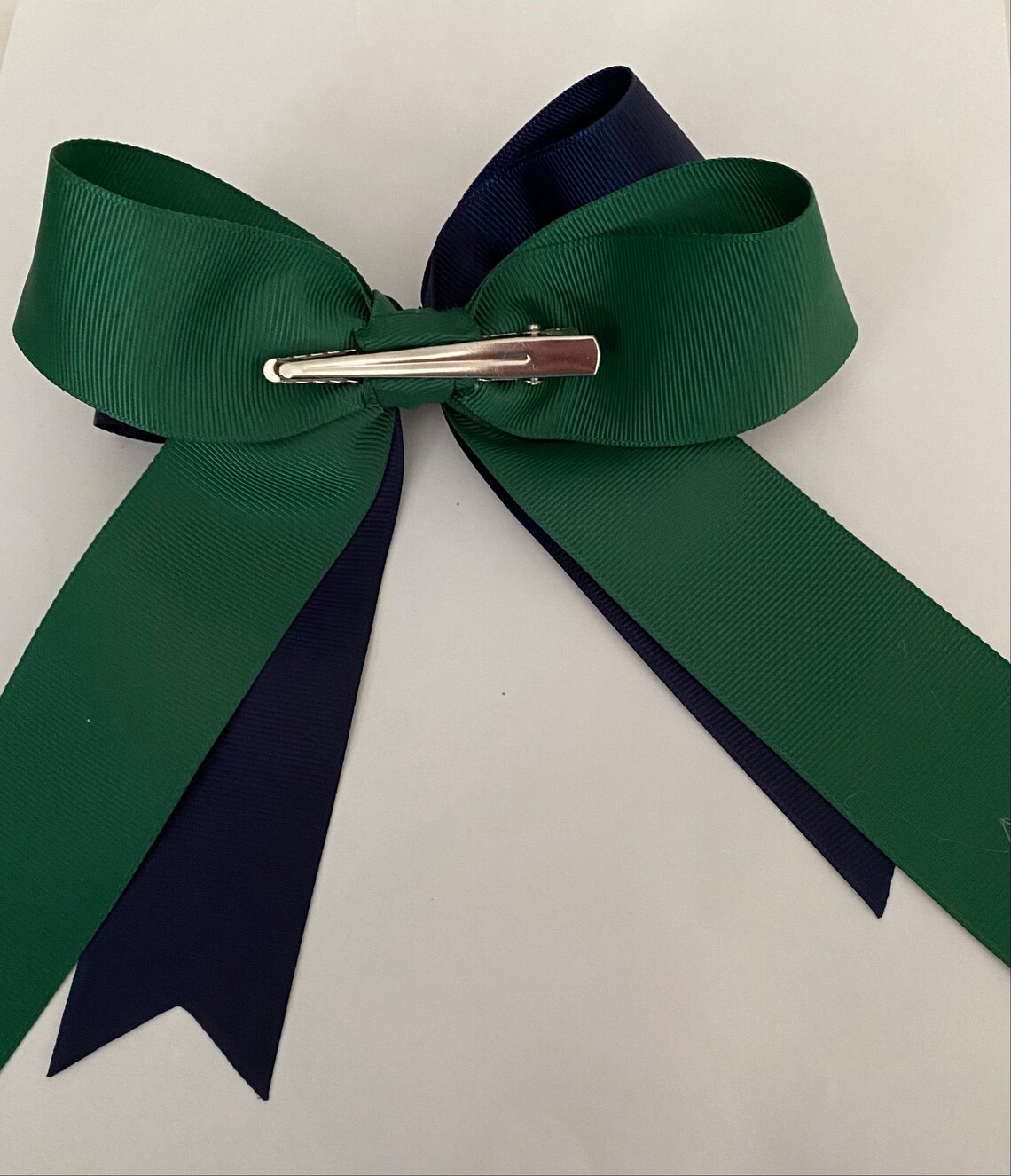 Hunter Green and Navy Bow School Uniform Bow Navy and Forest - Etsy