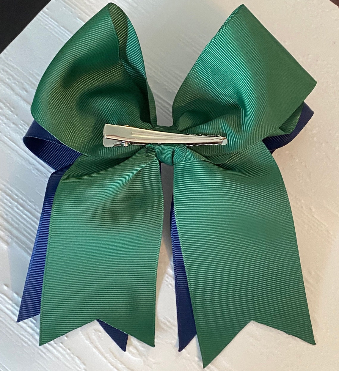 Hunter Green and Navy Bow School Uniform Bow Navy and Forest Green Bow ...