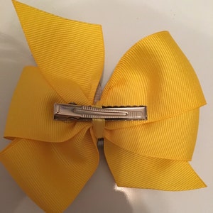 Back to School Bow School Bus Bow ABC Hair Bow School Hair Bow Yellow ...