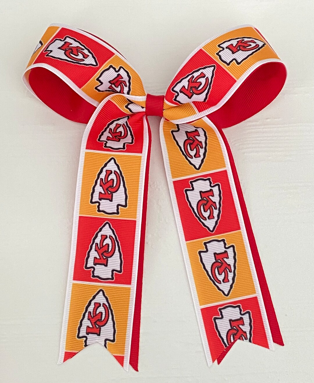 Kansas City Chiefs Hair Bow Chiefs Hair Bow - Etsy
