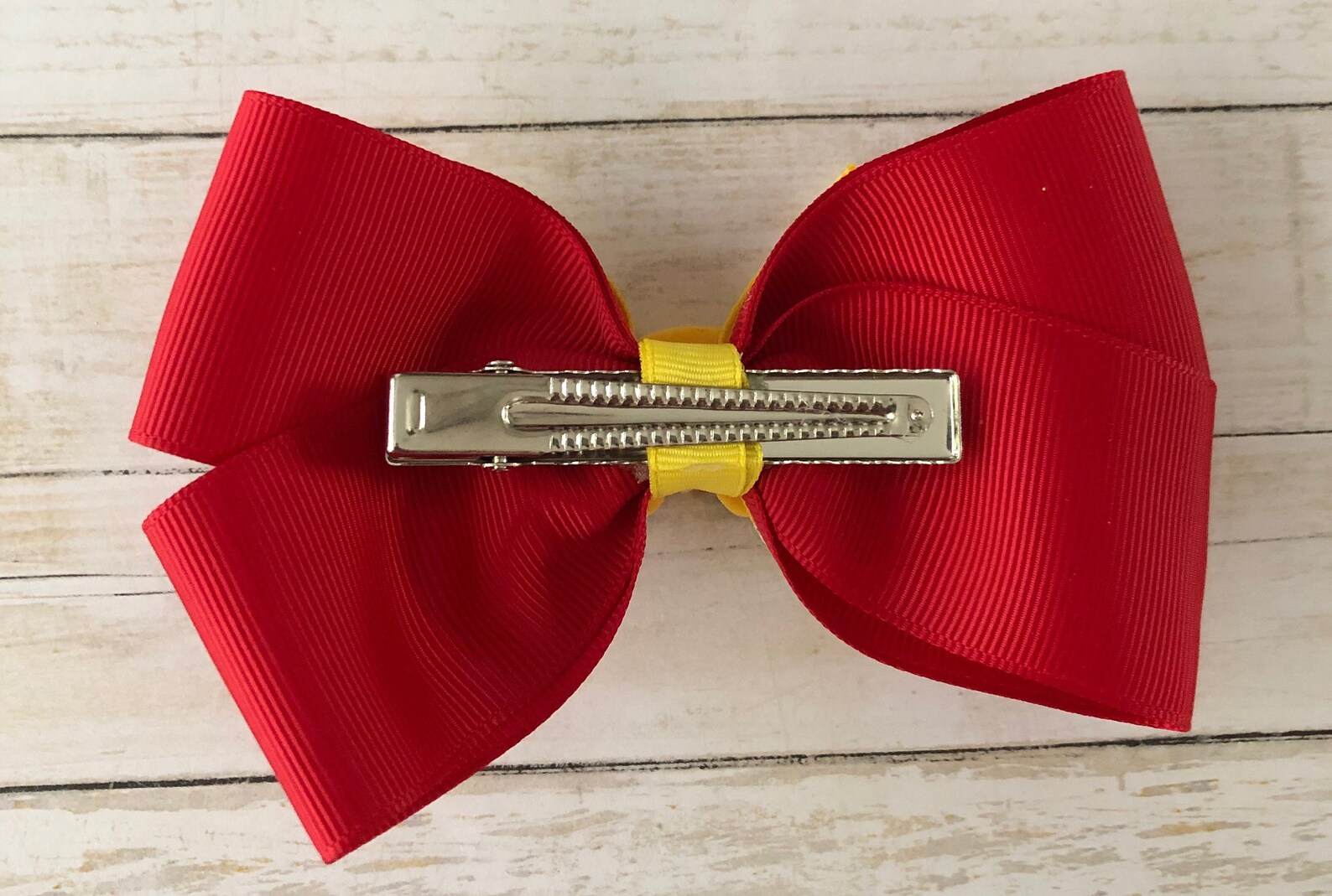 School Bus Bow Back to School Bow Red and Yellow School Bow - Etsy