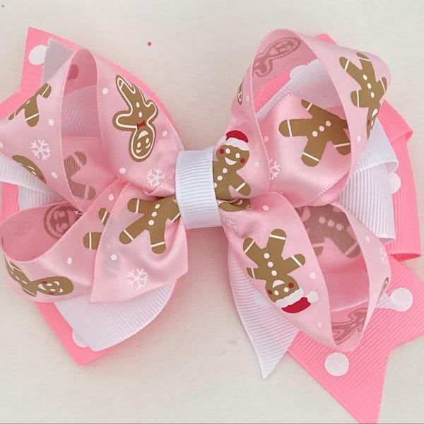 Gingerbread Hair Bow - Etsy