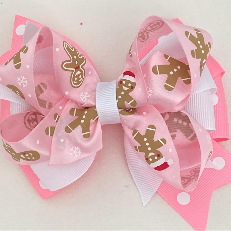 Gingerbread Hair Bow - Etsy