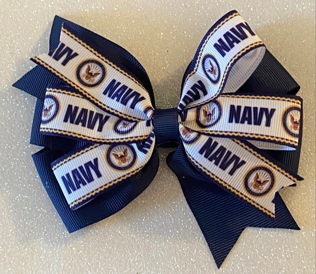 US Navy Hair Bow Navy Hair Bow United States Navy Hair Bow Military ...