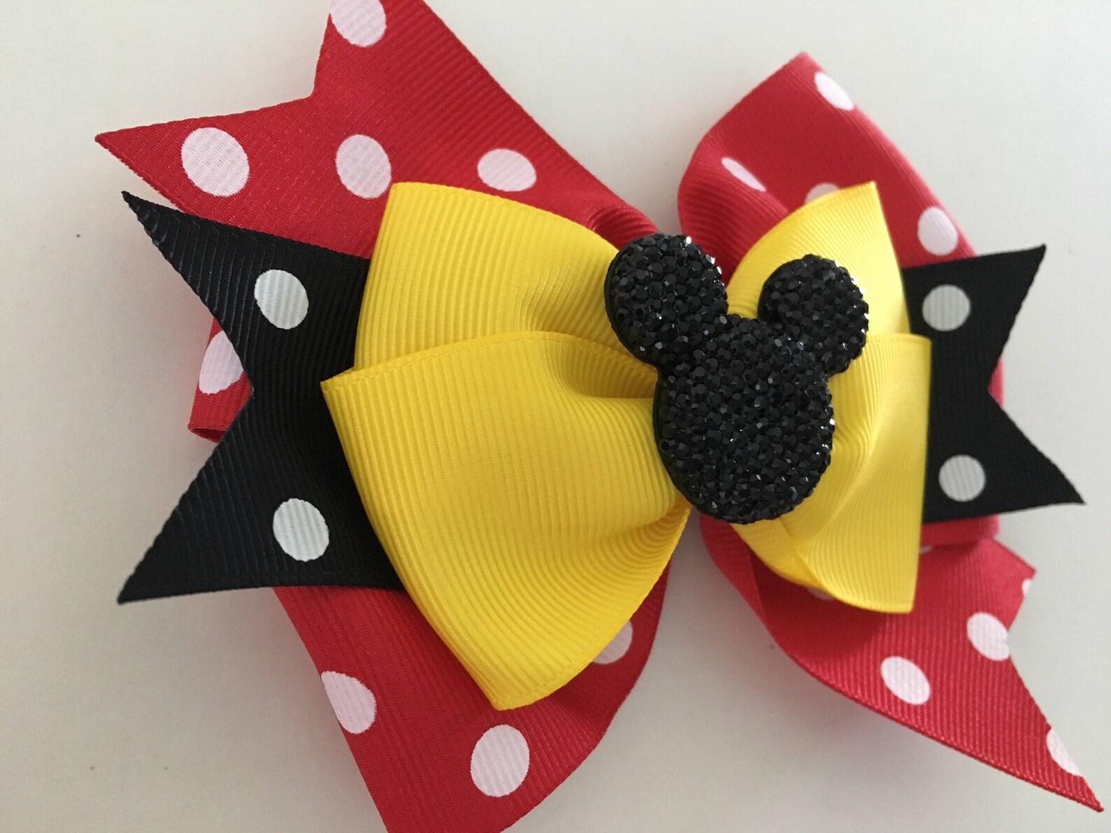 Minnie Mouse Hair Bow Mickey Mouse Bow Disney Minnie Bow Disney Mickey ...