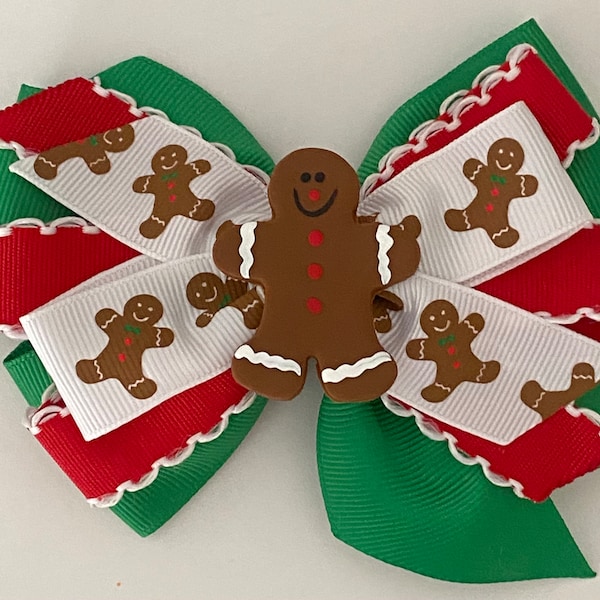 Gingerbread Man Bow - Etsy