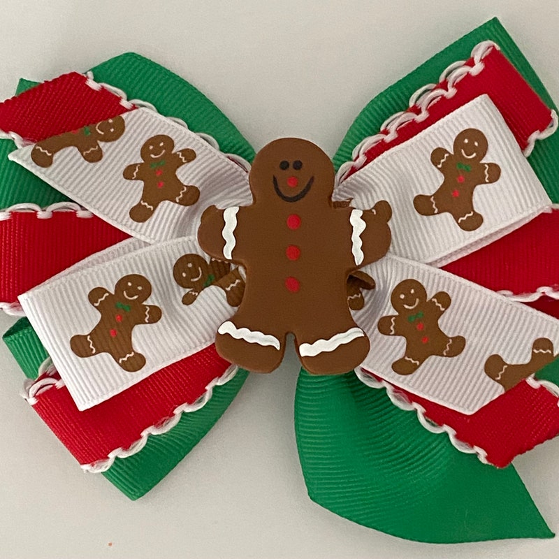 Gingerbread Man Bow - Etsy