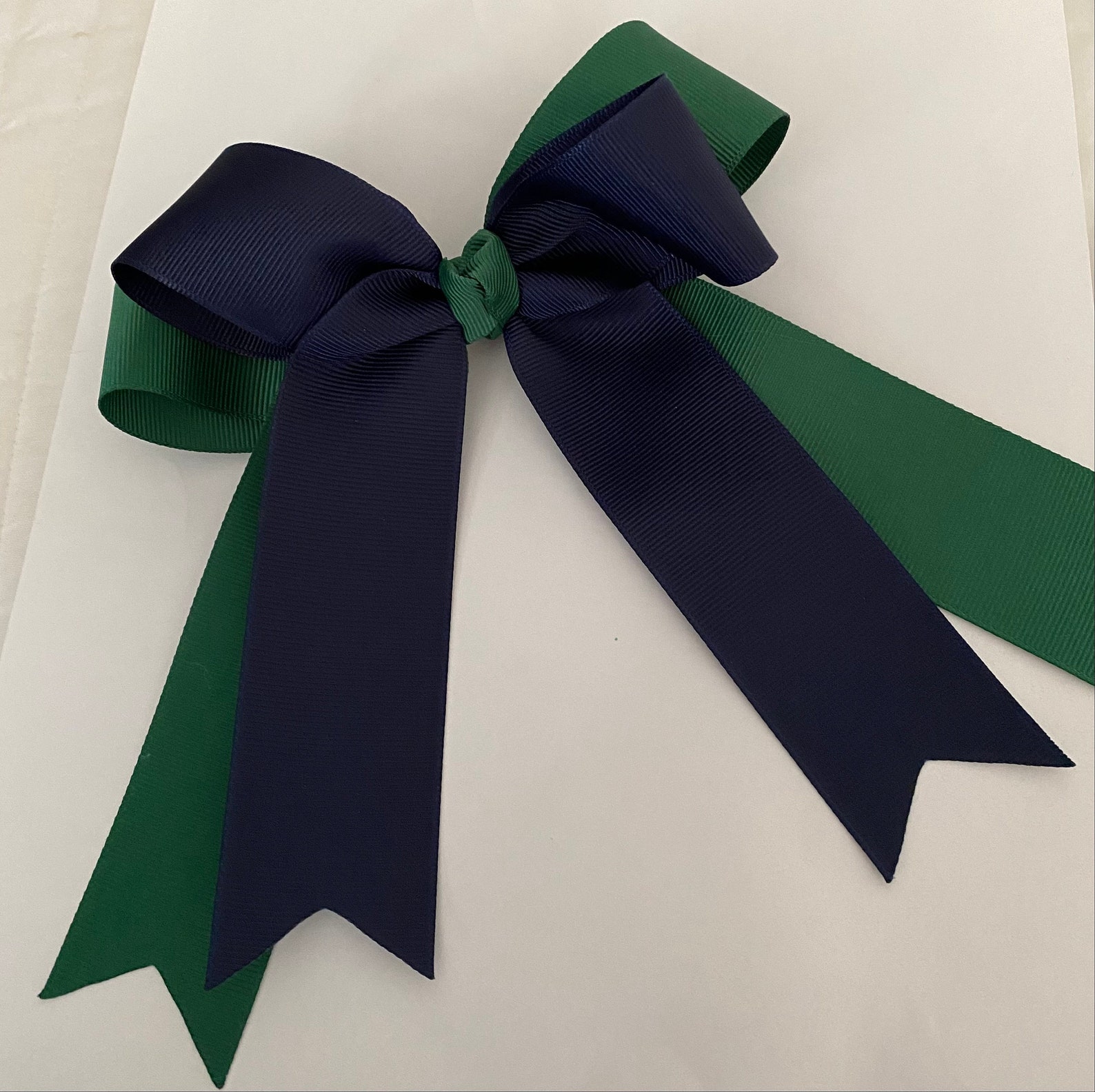 Hunter Green and Navy Bow School Uniform Bow Navy and Forest - Etsy