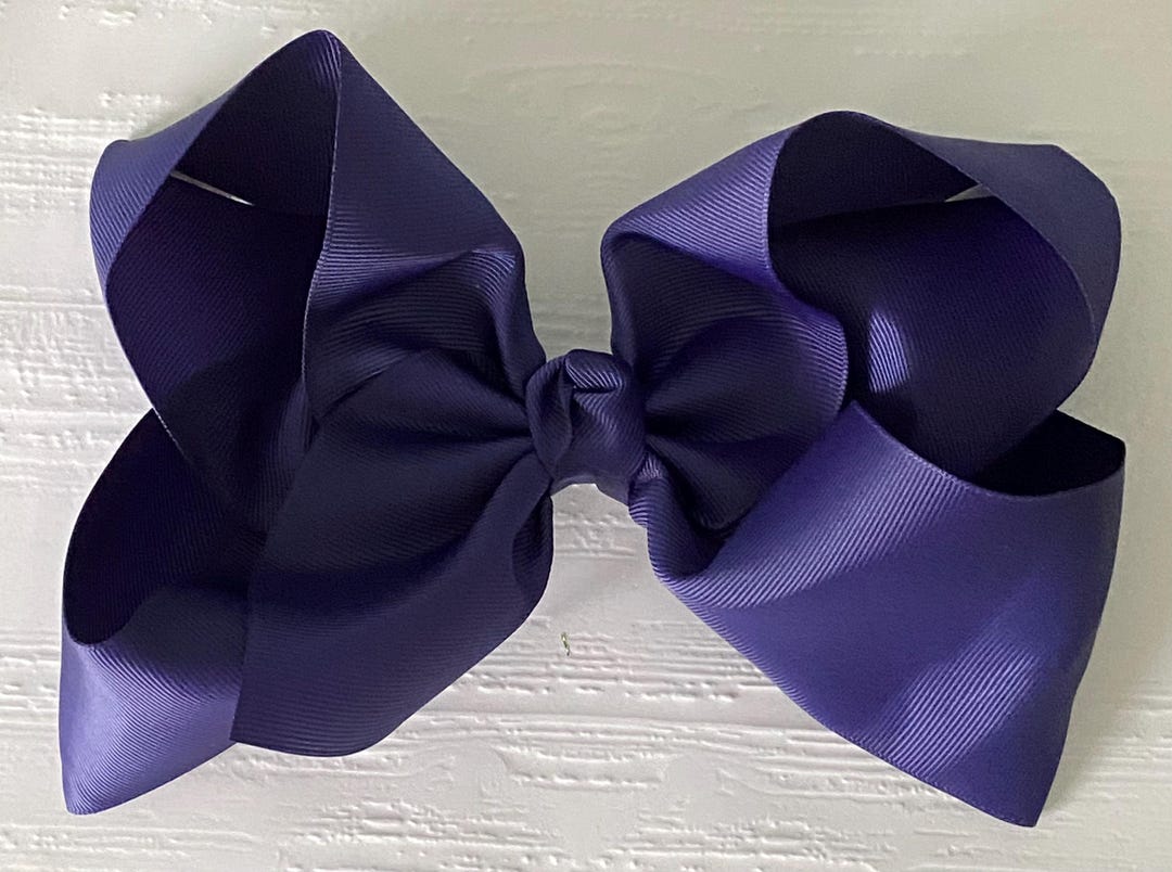 Jumbo Blue Hair Bow Navy Blue Bow Extra Large Navy Blue Bow School ...