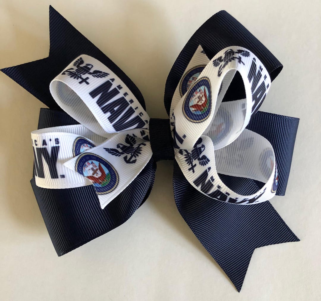 US Navy Hair Bow Navy Hair Bow United States Navy Hair Bow Military ...