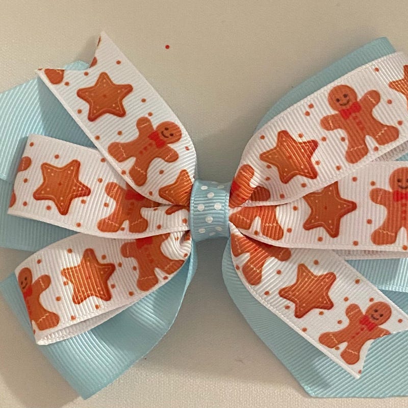 Gingerbread Hair Bow - Etsy