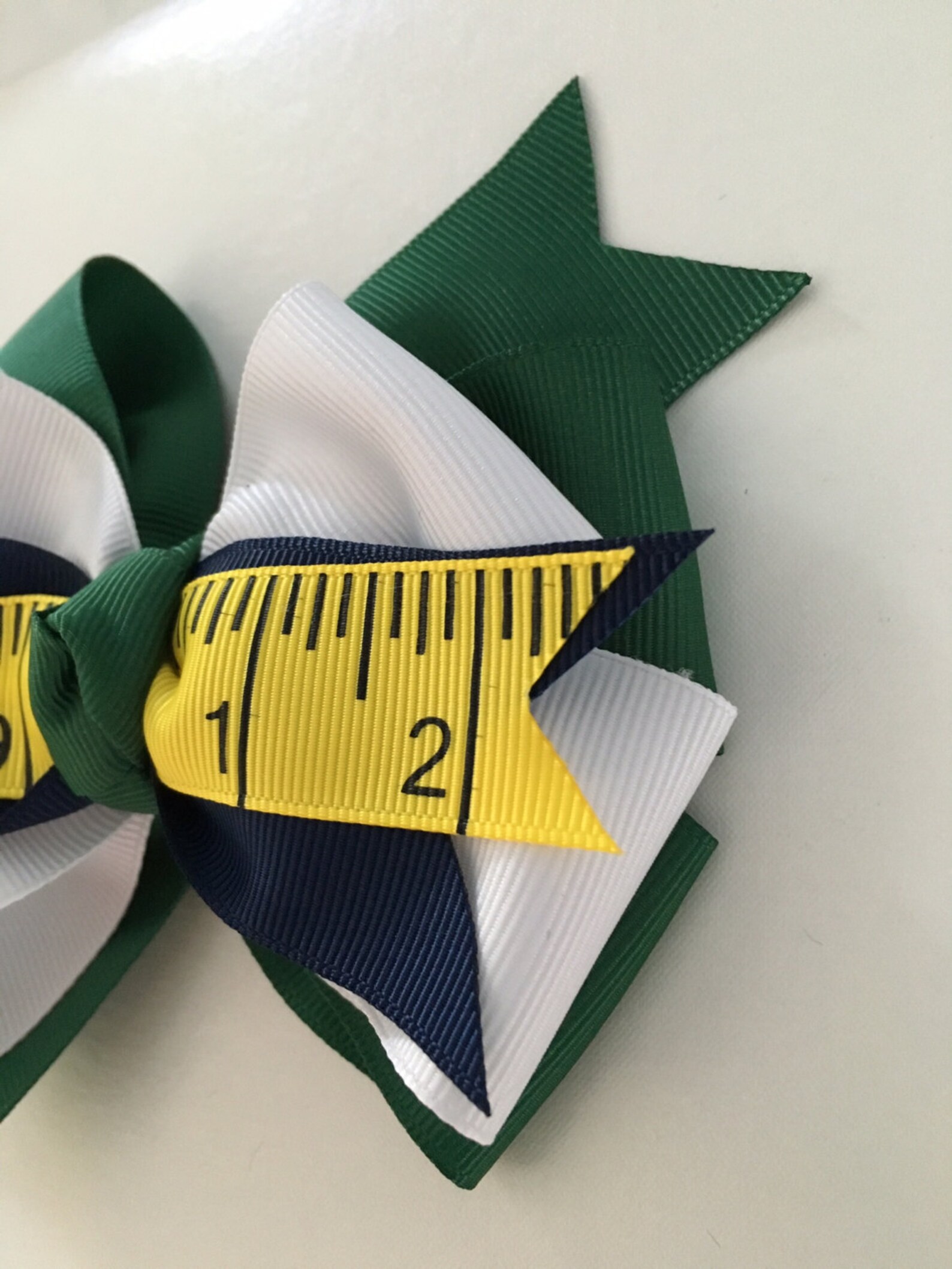 School Hair Bow, Back to School Bow, School Uniform Hair Bow, Hunter ...