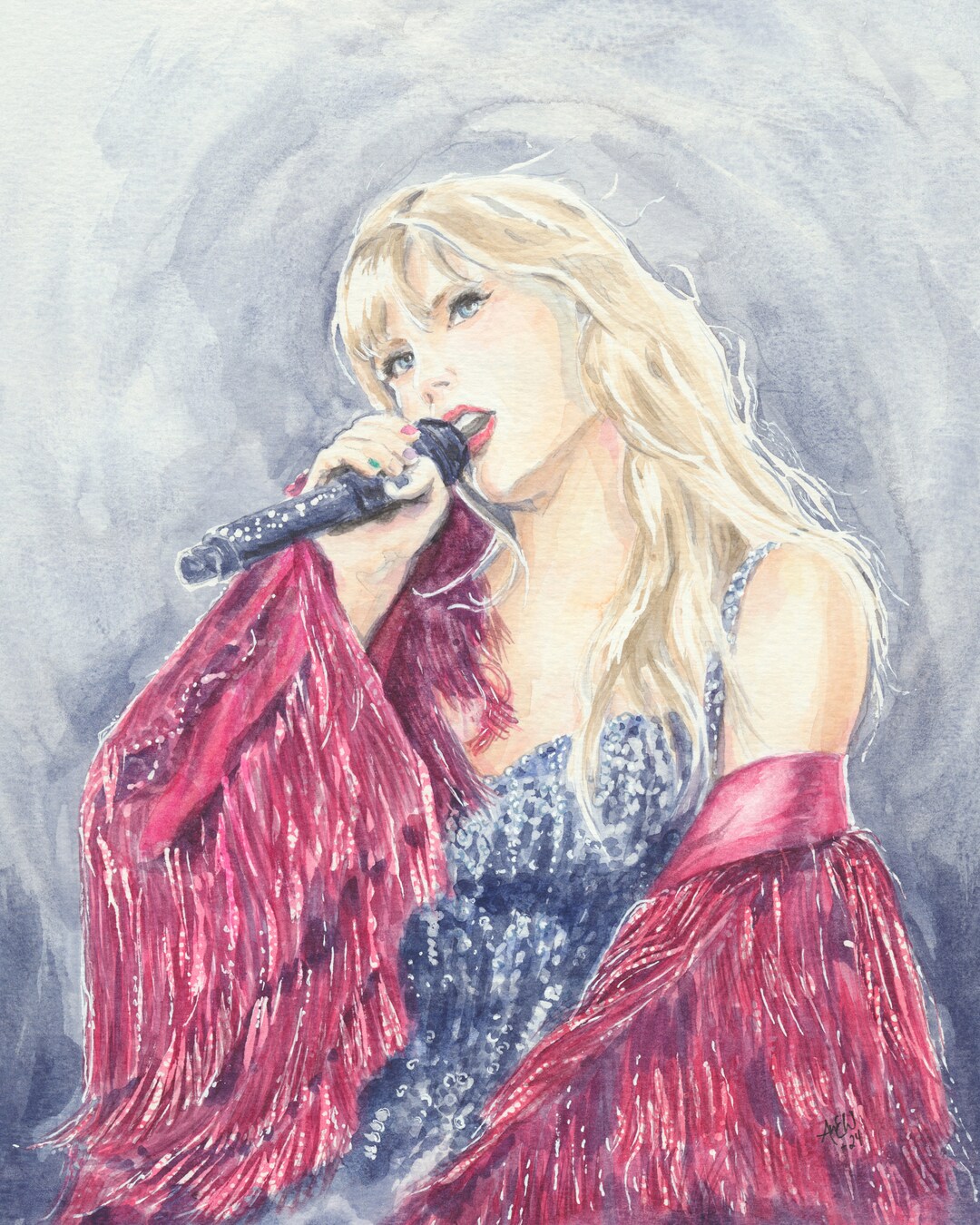 Taylor Swift Eras Watercolor Print - Etsy