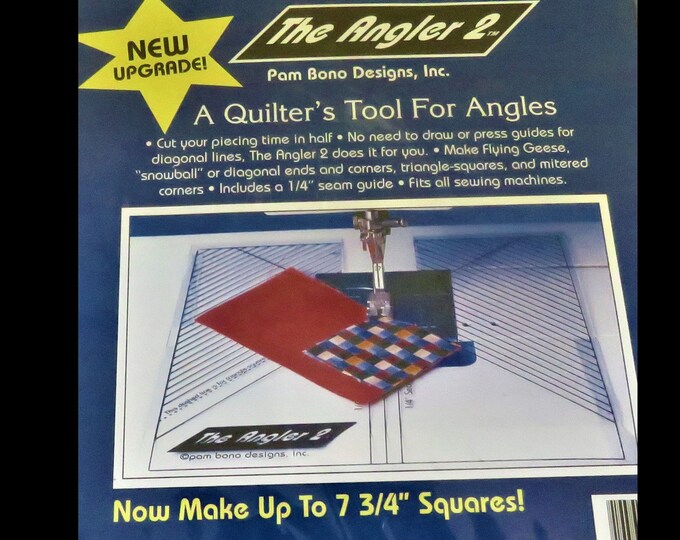 The Angler 2 A Quilter's Tool for Angles by Pam Bono Designs Cut Piecing Time in Half Fits All ...