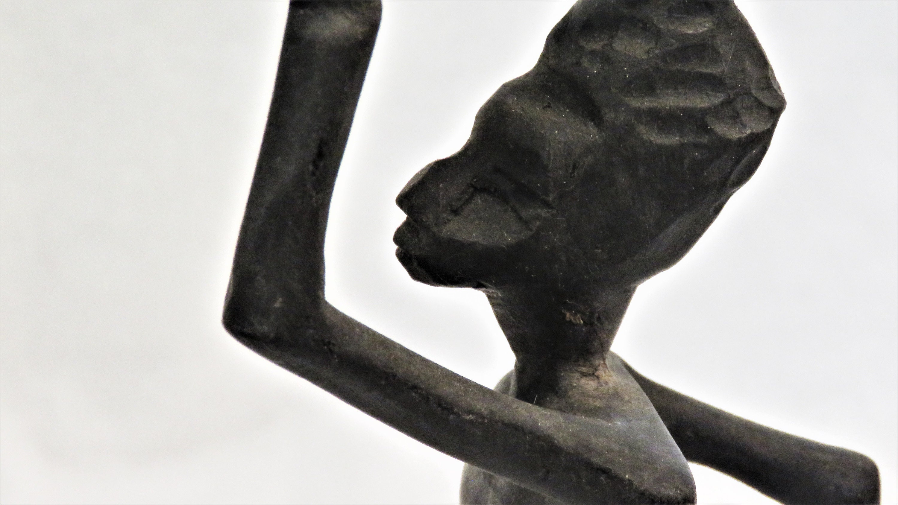 Tribal African Wooden Statue of Man Carrying Object on His - Etsy