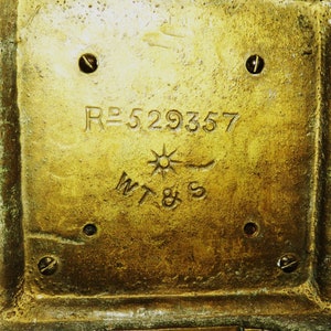 RARE Antique Inkwell With Fountain Pen by William Tonks & Sons Brass ...