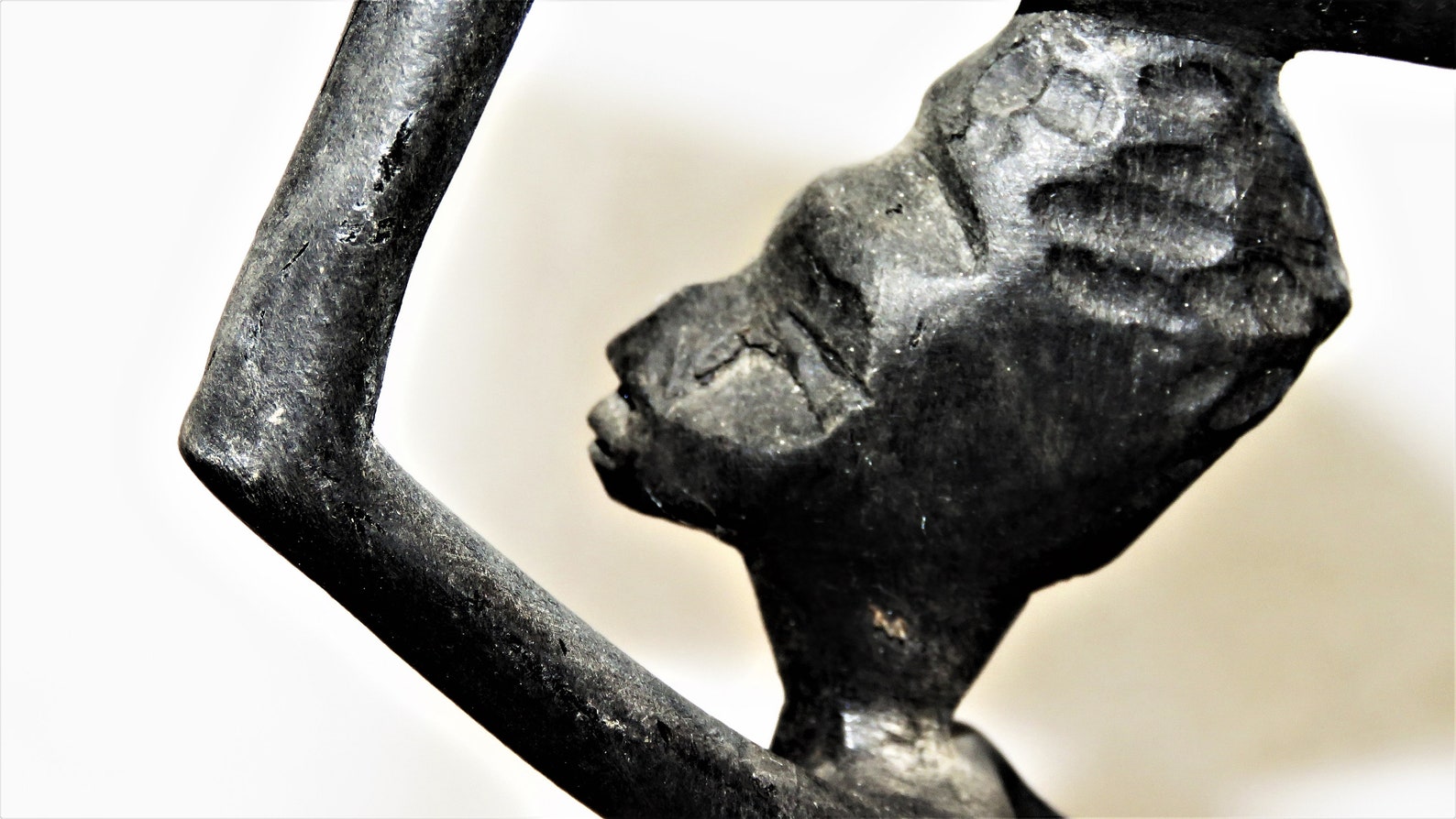 Tribal African Wooden Statue of Man Carrying Object on His - Etsy