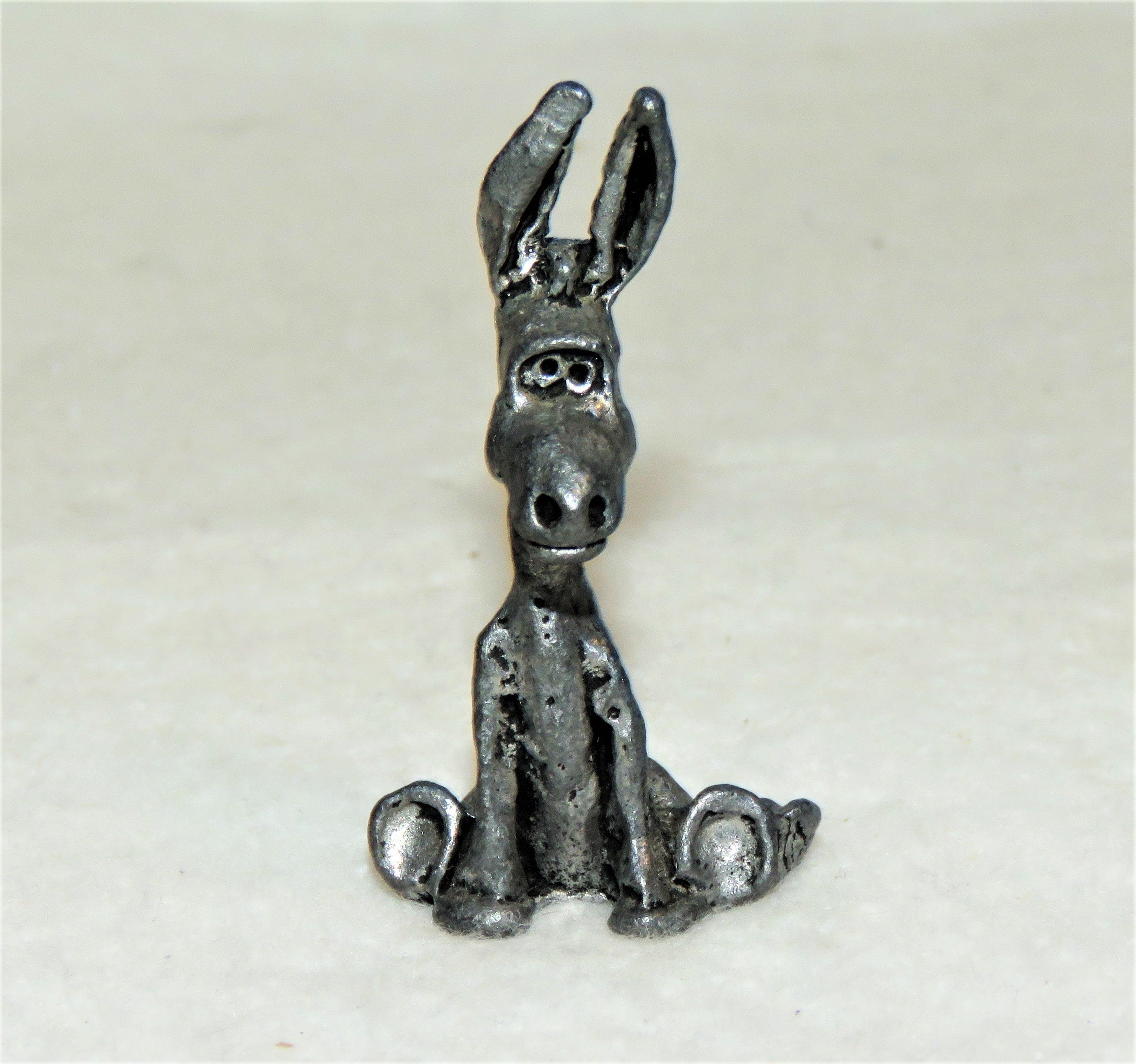 CHOICE of 5 Cast Pewter Miniature Animals: Bucking Horse Donkey Horse W ...