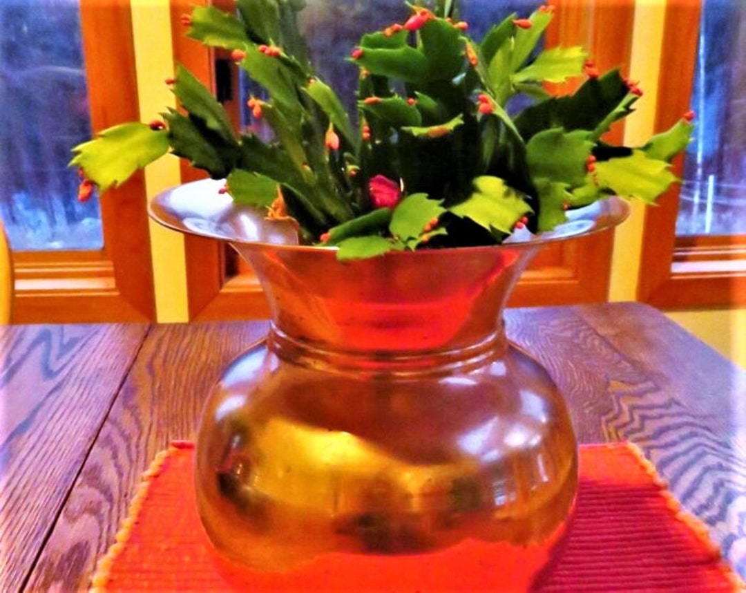 Vintage Brass Spittoon Use as Planter or Pencil Holder Office Decor ...