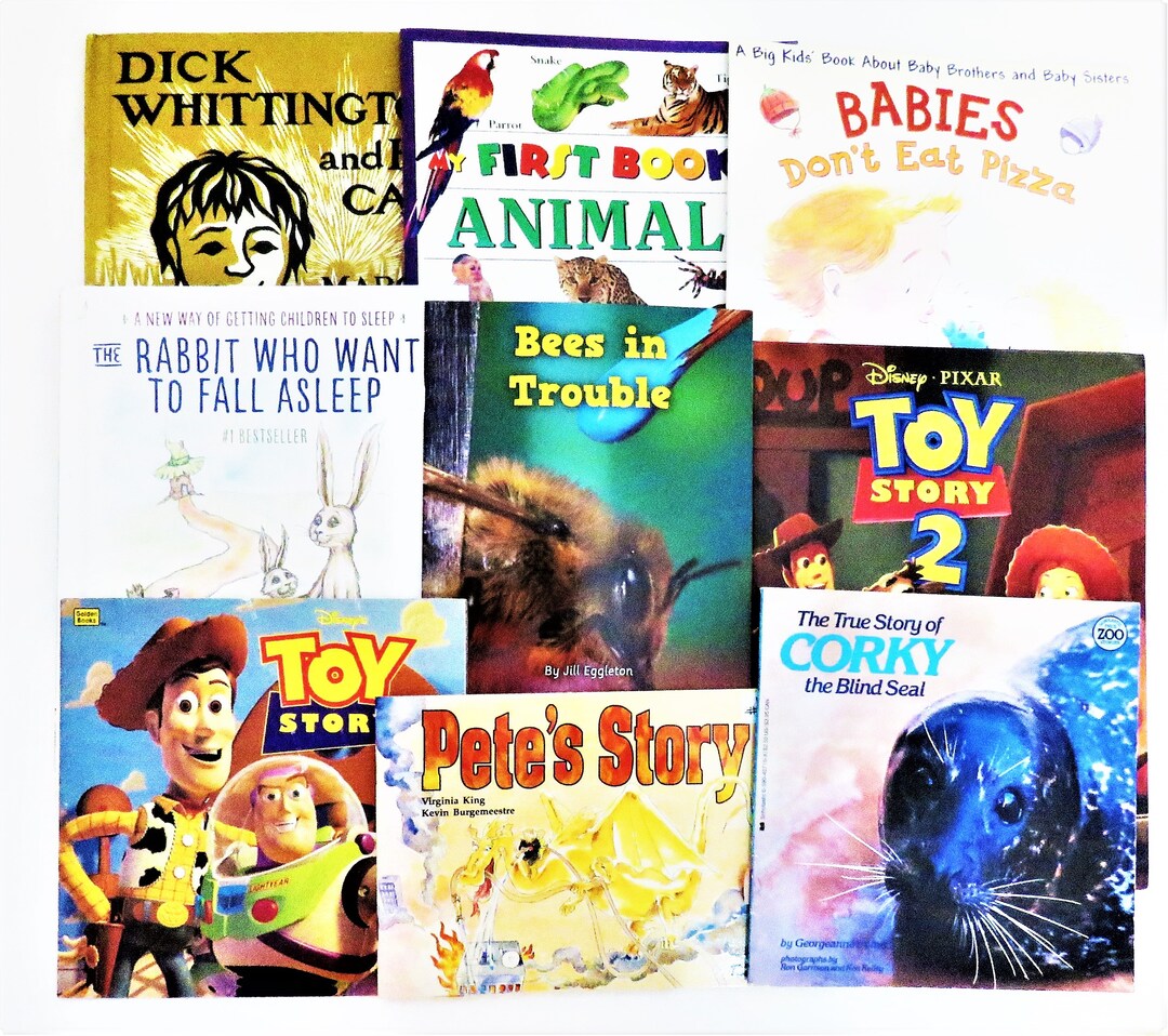 STORY / PICTURE Books Set of 9 Children's Story Books Bedtime Story ...