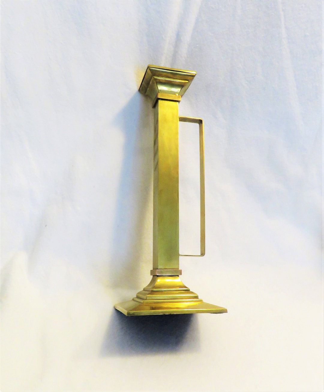 RARE 14" Brass Extra Tall Candle Holder Tall Statement Brass ...