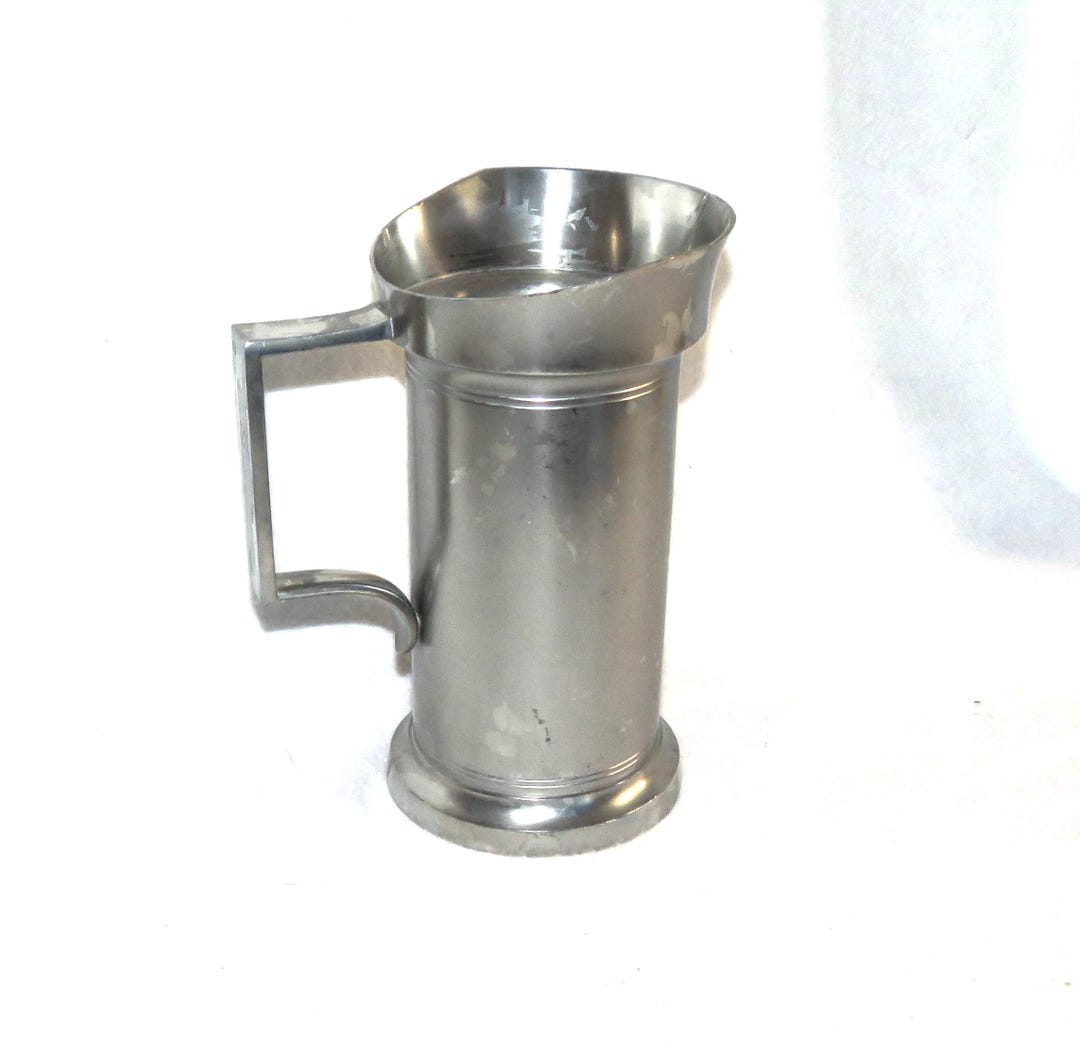 Pewter Water Pitcher by Royal Holland Pewter KMC Tiel Measures 8 1/2"t ...