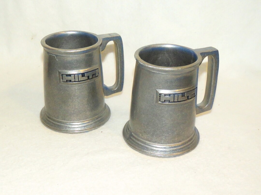 Pair HILTI TOOLS Pewter Mug for Salesman of the Month Pewter Beer Stein ...
