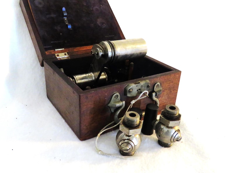 Antique Crosby Steam Engine Indicator in Wood Box With Key and Three ...
