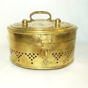 CHOICE of 3 Brass Cricket Boxes: 8 1/2x7 Oval or 4 1/8 X 3 1/2 Oval or ...