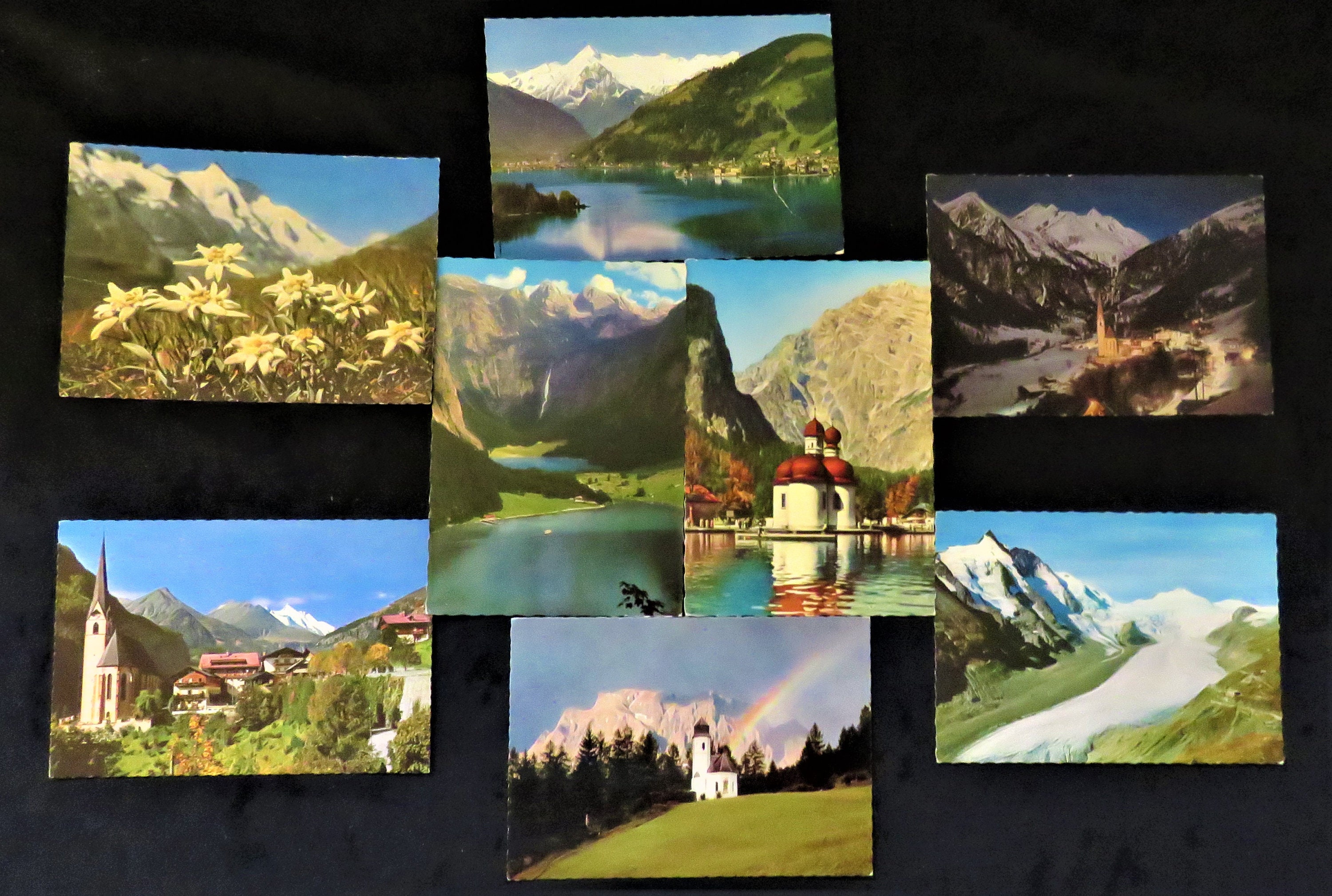 Postcards Lot of 9 Austria Postcards 1971 Includes Heiligenblut, Zell ...