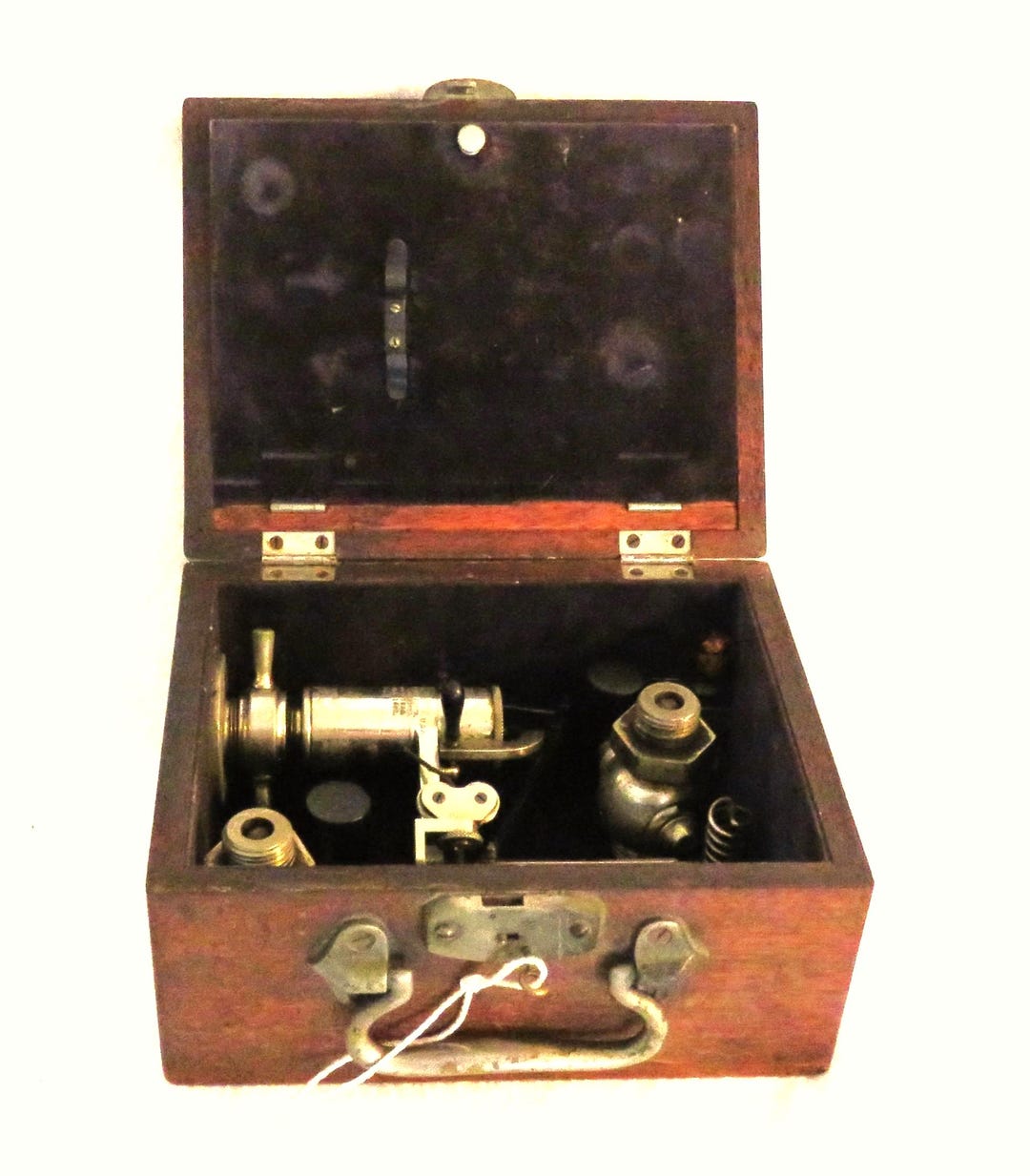 Antique Crosby Steam Engine Indicator in Wood Box With Key and Three ...