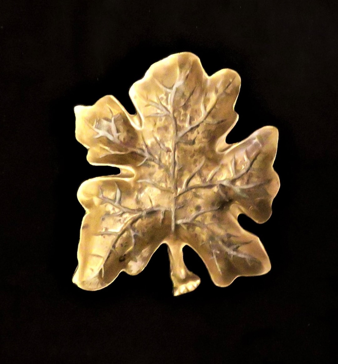 Solid Brass Leaf-design Plate Brass Leaf Dish Brass Garden Art Clay ...